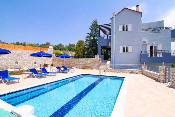 Blue Villa 2 - With Private Pool Perama, Central Crete. Book hotel Blue ...